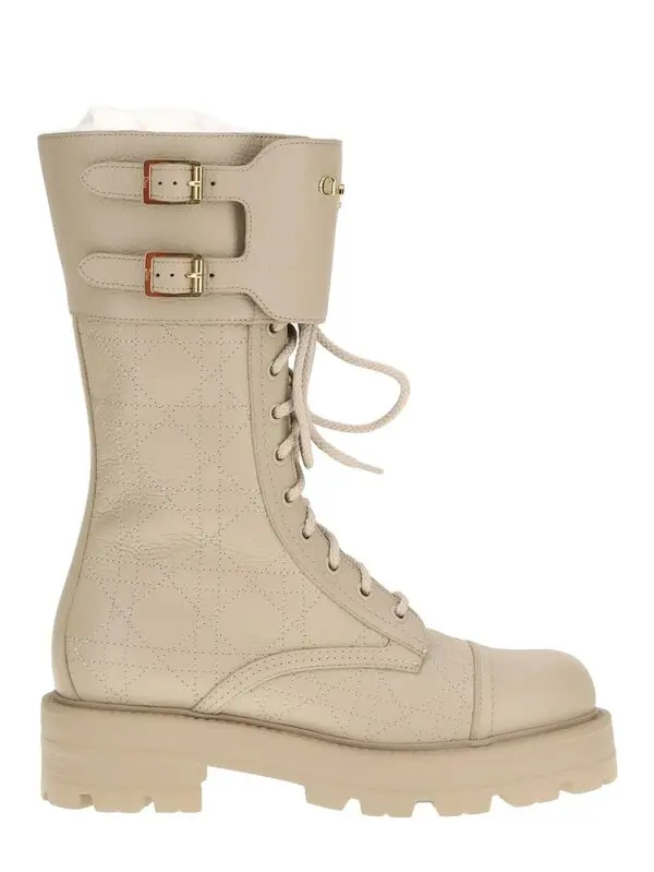 Dior D-trap 4.5cm Boots - Cream
