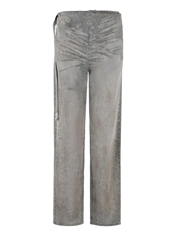 DIESEL® D-thalira Cotton Blend Jeans - Gray