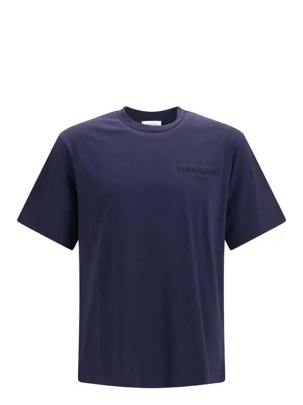 FERRAGAMO Logo T-shirt - Blue