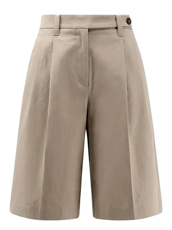 Brunello Cucinelli Cotton And Linen Shorts - Multicolor