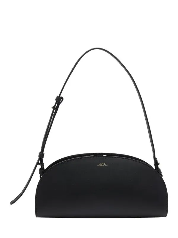 A.p.c. Demi-lune Shoulder Bag - Black