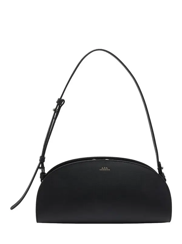 A.p.c. Demi-lune Shoulder Bag - Black