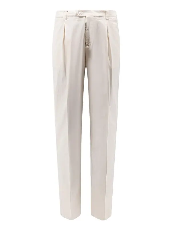 Brunello Cucinelli Stretch Cotton Trousers - Multicolor