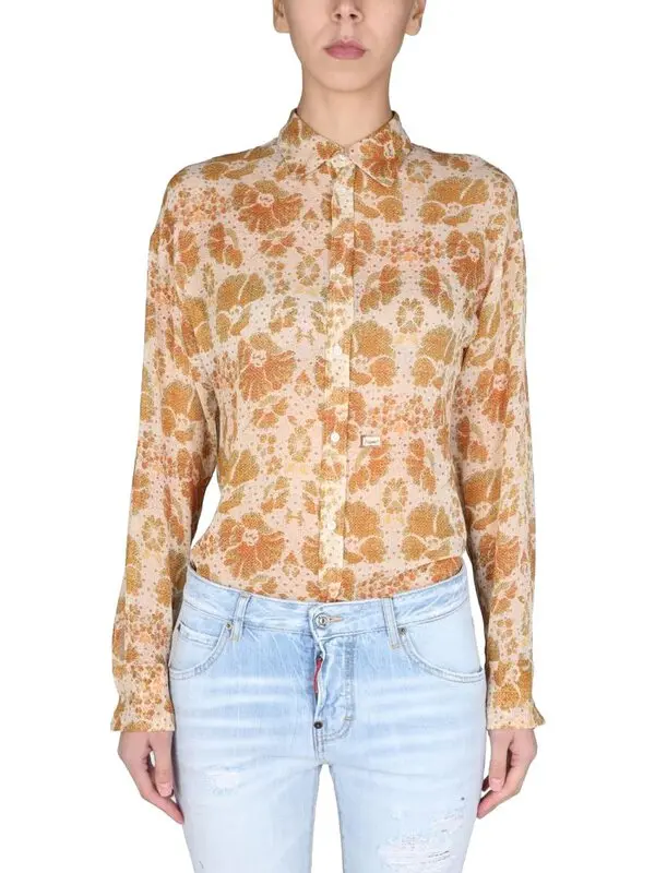 Dsquared2 Crepe Shirt - Multicolor