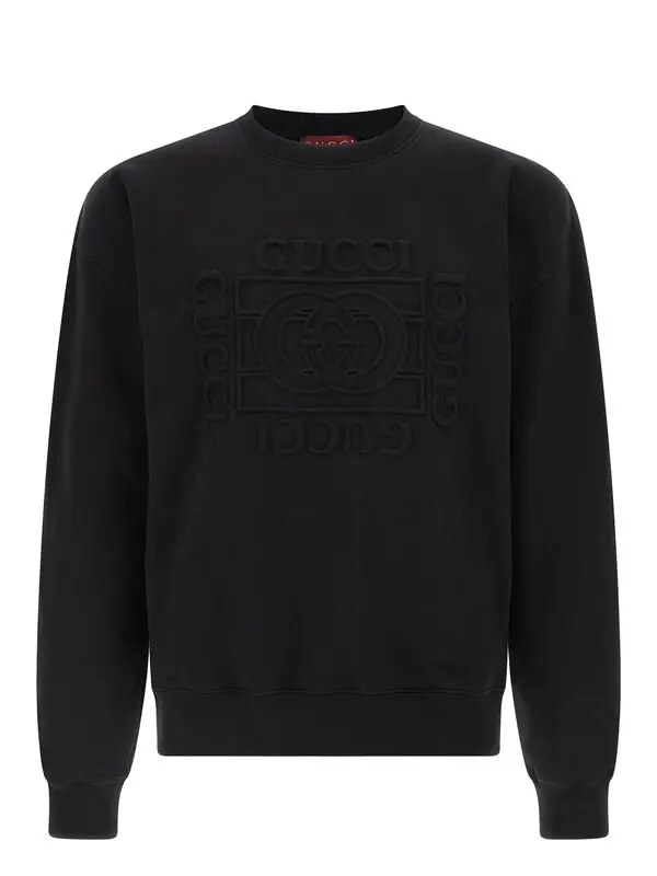 Gucci Incrocio Gg' Sweatshirt - Black