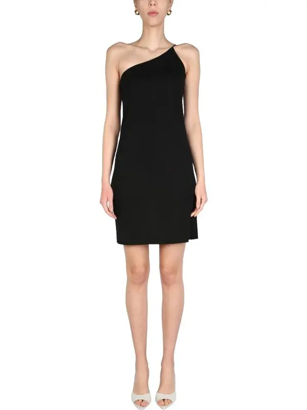 Dsquared2 Asymmetrical One-shoulder Dress - Black