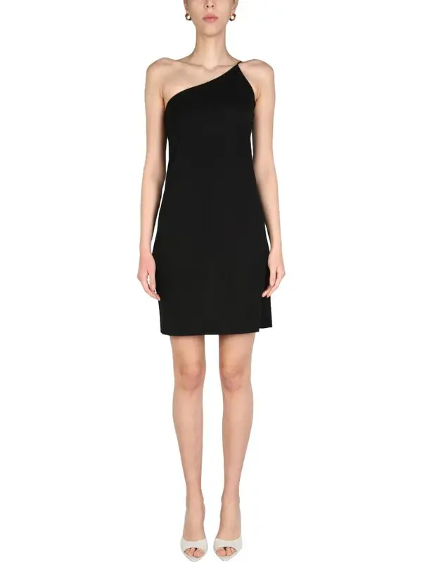 Dsquared2 Asymmetrical One-shoulder Dress - Black