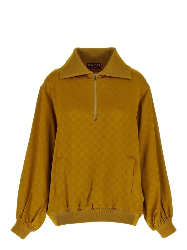 Gucci Gg Jacquard Sweater - Yellow