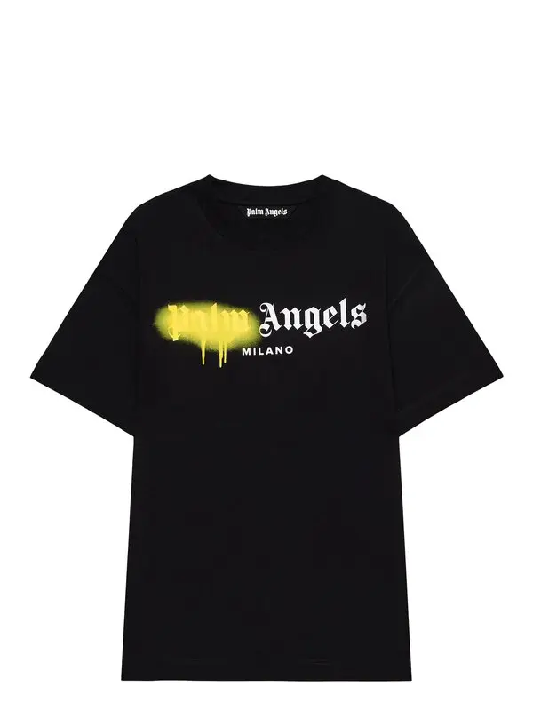 Palm Angels Spray Milan T-shirt - Black
