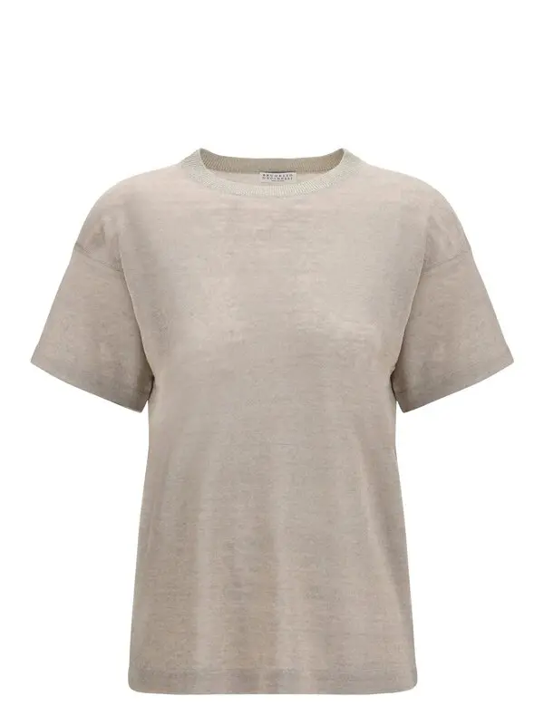 Brunello Cucinelli Crewneck T-shirt - Cream