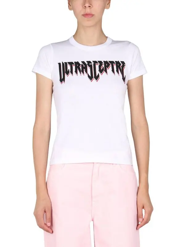 Raf Simons Logo Print T-shirt - White