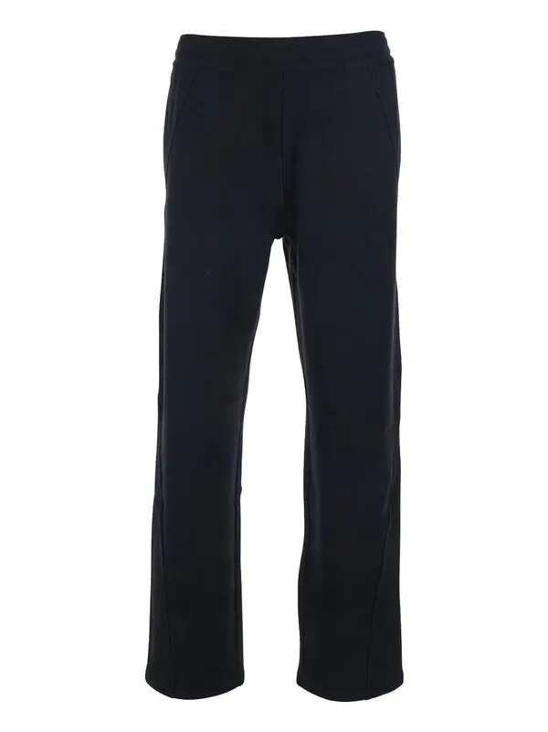 Givenchy Black Pants With Elastic Waist And Embroidered Logo On The Back In Cotton For - Multicolor