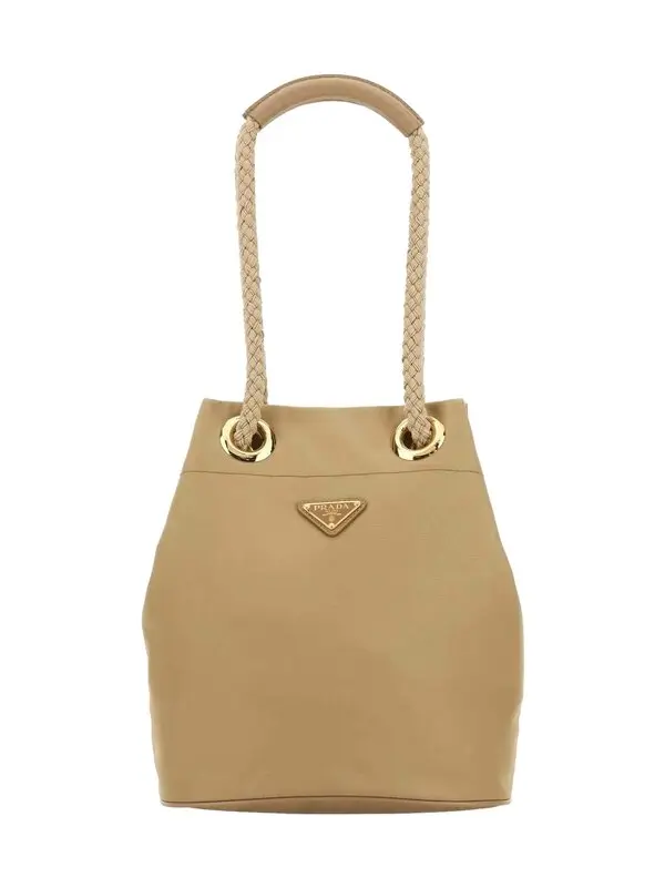Prada Sand Re-nylon Mariner Bucket Bag - Brown