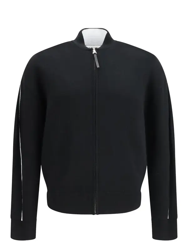 Givenchy Stretch Wool-blend Cardigan - Black