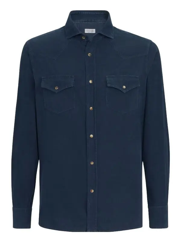 Brunello Cucinelli Cotton Shirt - Multicolor