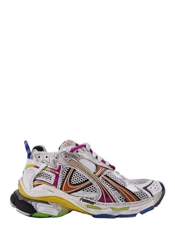 Balenciaga Runner Low-top Mesh Sneakers - Multicolor