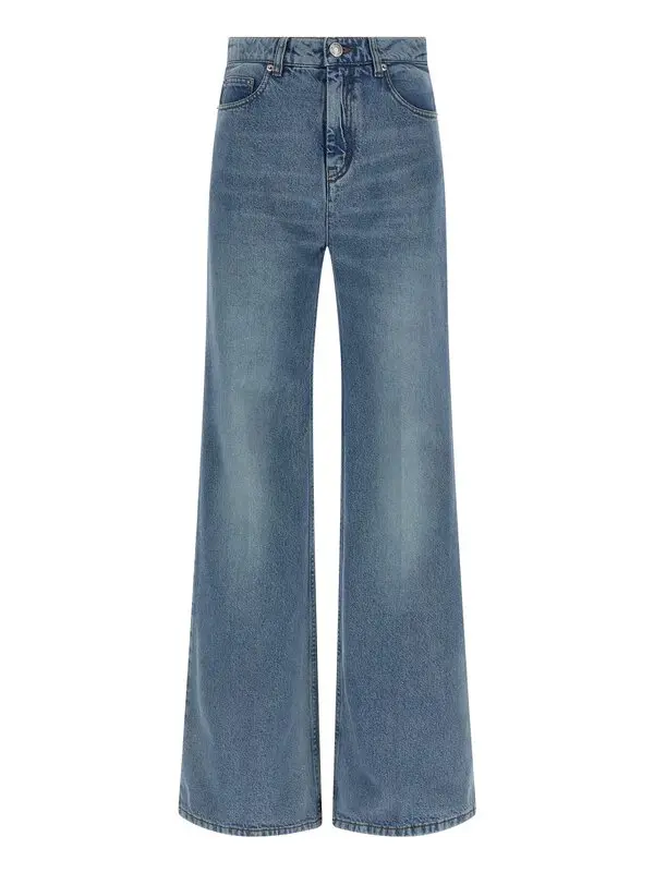 AMI Paris Flared Leg Jeans - Blue