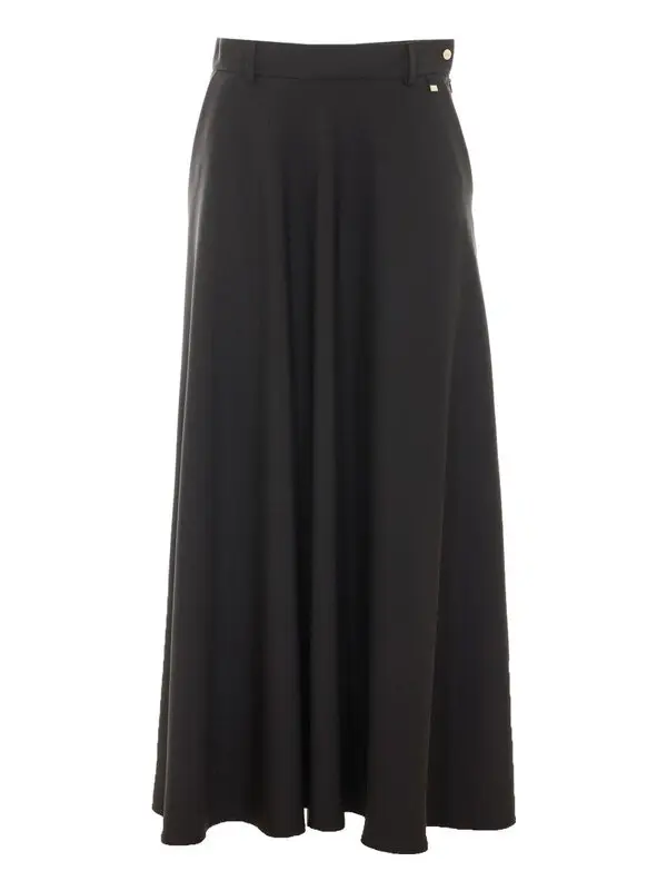 Herno Flared Maxi Skirt - Black