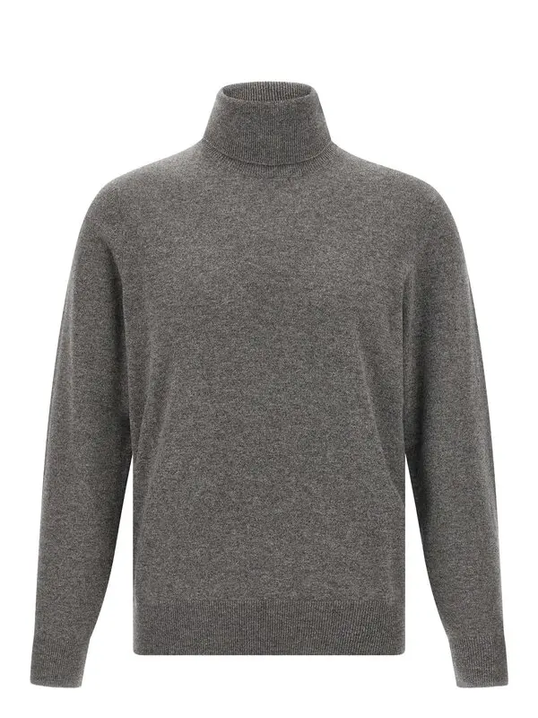 Brunello Cucinelli Cashmere Turtleneck Sweater - Gray