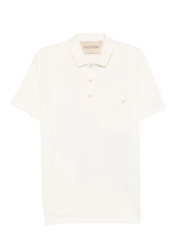 Valentino Garavani Vgold Cotton Polo Shirt - Multicolor