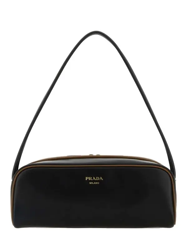 Prada Leather Shoulder Bag - Black
