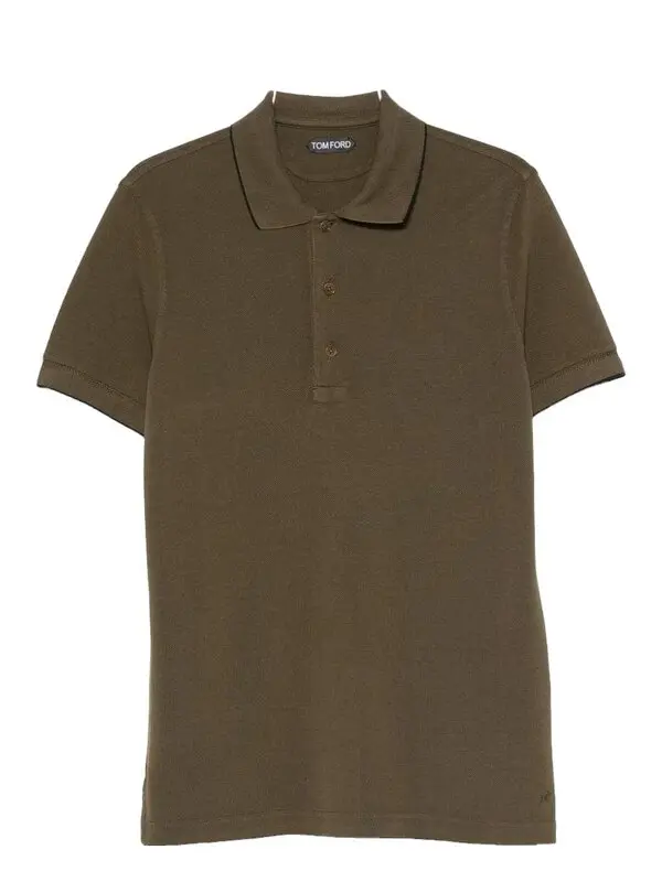 TOM FORD Piquet Cotton Polo Shirt - Multicolor