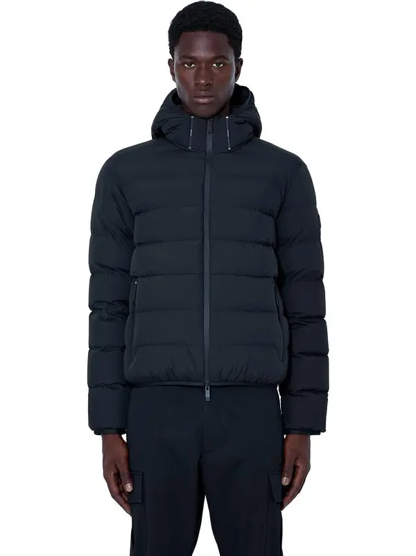 Moncler Arajoki Hooded Short Down Jacket - Black