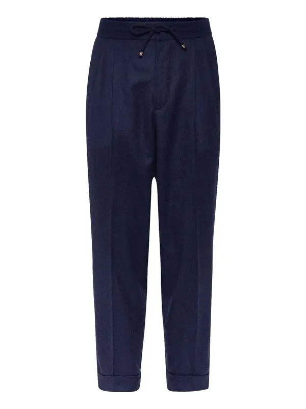 Brunello Cucinelli Virgin Wool Trousers - Multicolor