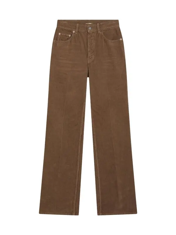 Saint Laurent Corduroy Trousers - Brown