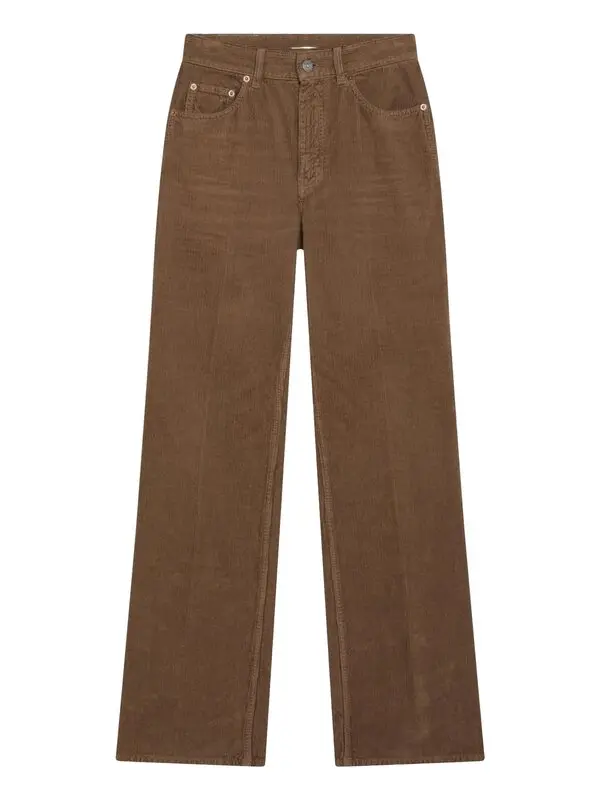 Saint Laurent Corduroy Trousers - Brown
