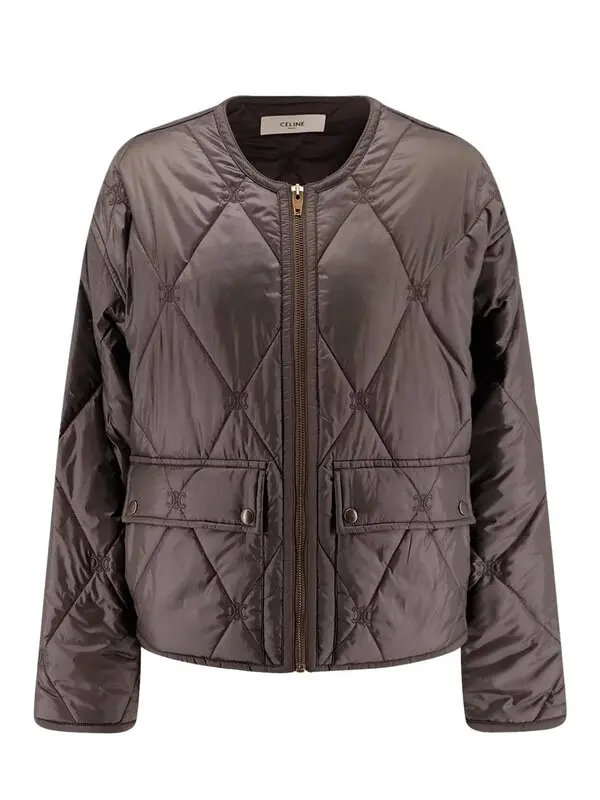 Celine Triomphe Quilted Jacket - Multicolor