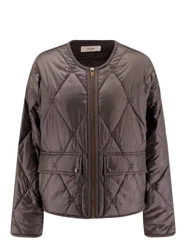 Celine Triomphe Quilted Jacket - Multicolor