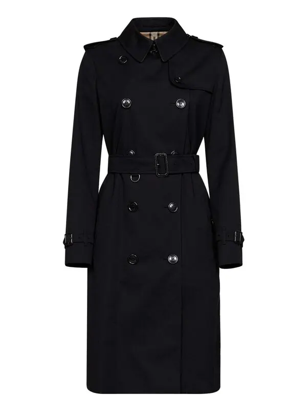 Burberry Heritage Kensington Long Trench Coat - Multicolor