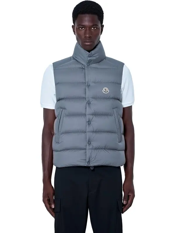 Moncler Tibb Down Gilet - Gray