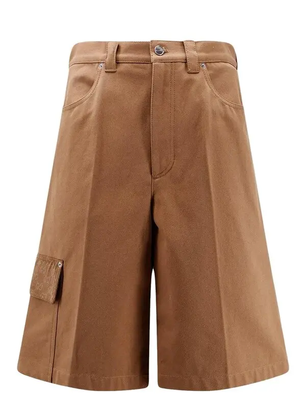 Gucci Canvas Shorts - Brown