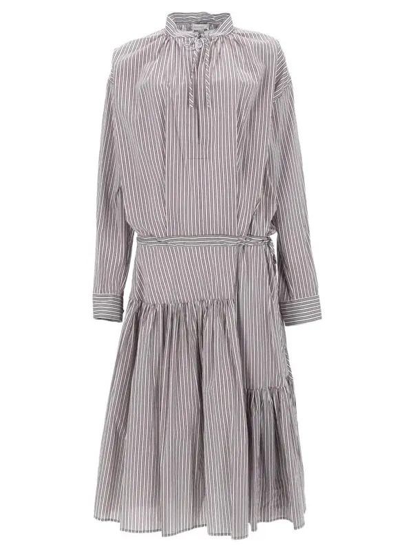Dries Van Noten Striped Long Dress - Multicolor