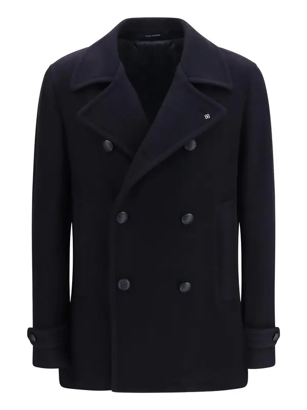 Tagliatore Wool Caban Coat - Blue