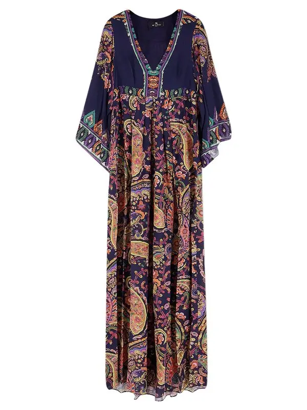 Etro Viscose Long Dress - Multicolor