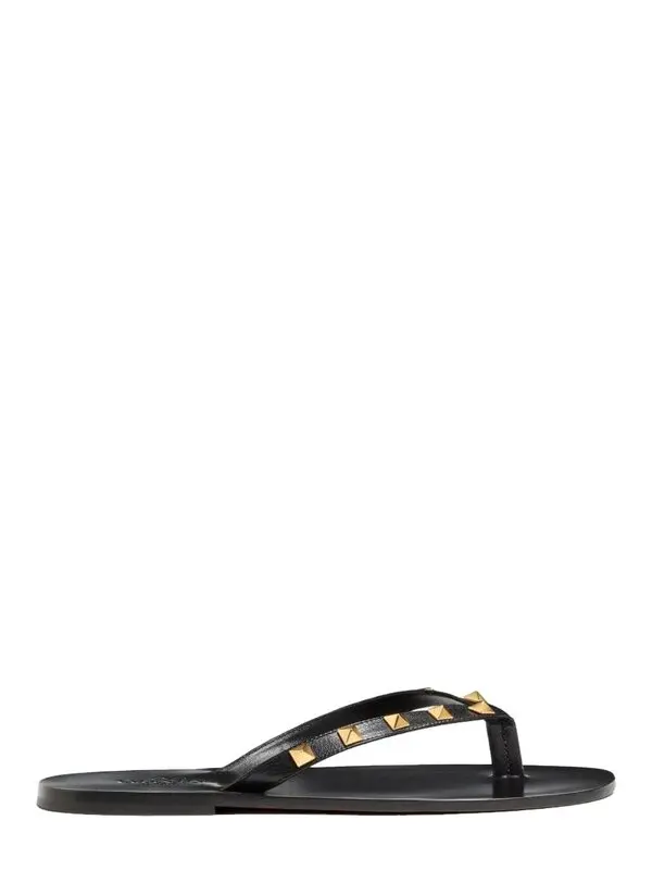 Valentino Garavani Rockstud Leather Thong Sandals - Multicolor