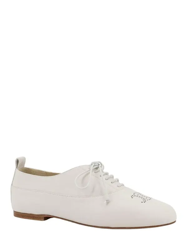 Celine Triomphe Richelieu Leather Lace-up Shoe - Multicolor