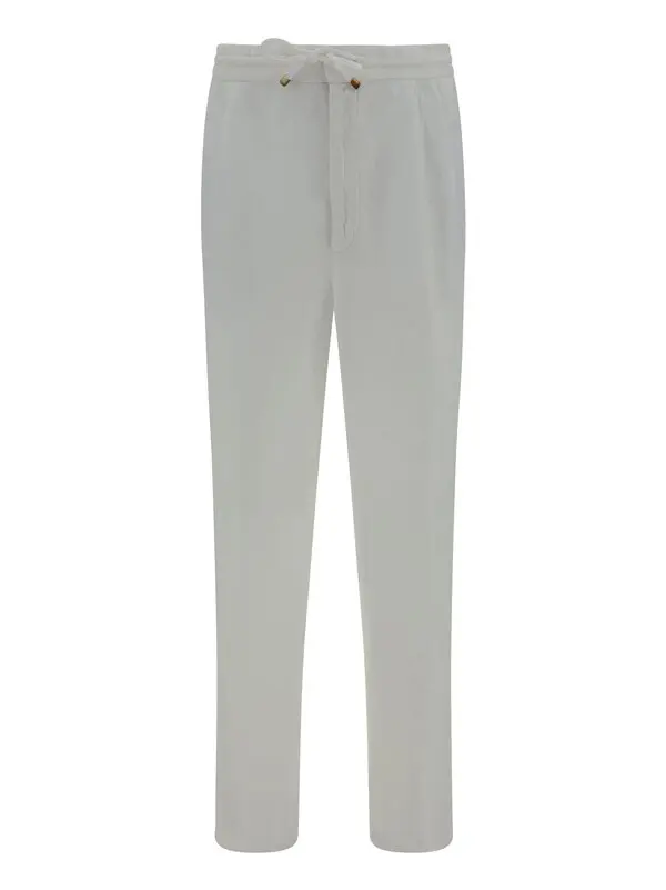 Brunello Cucinelli Linen Pants - White