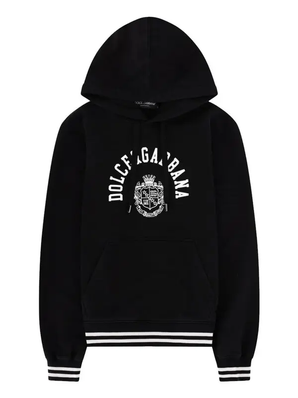 Dolce & Gabbana Felpa Con Logo - Black