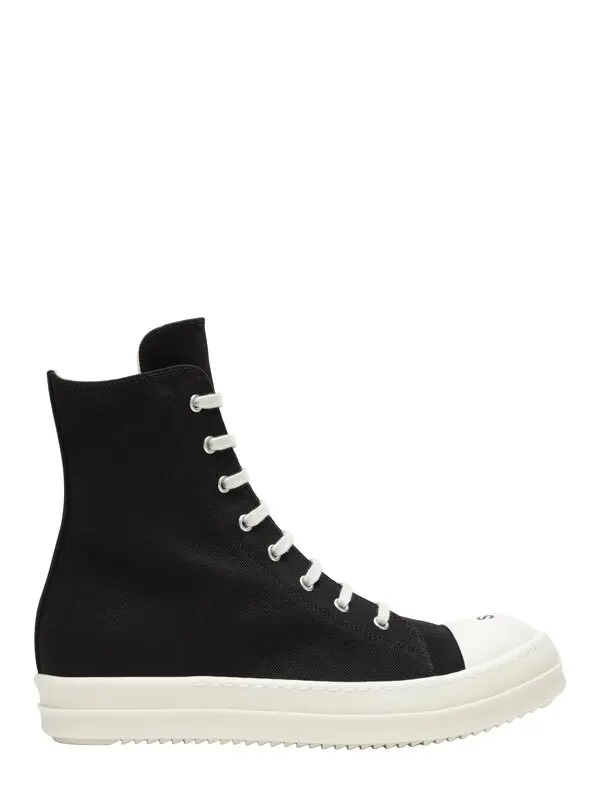 Rick Owens Tower Sneakers In Milk White - Black