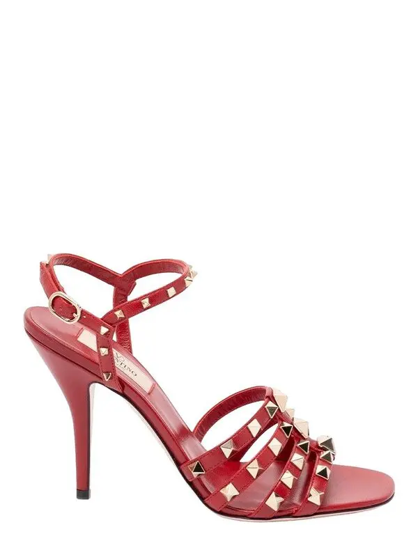 Valentino Garavani Goatskin Rockstud Sandals - Multicolor