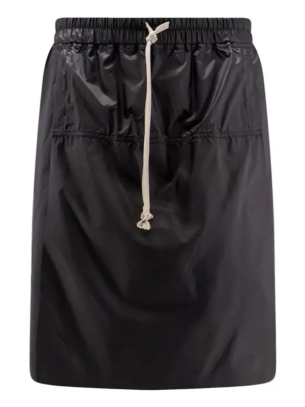 Moncler Rick Owens Kilt Shorts With Drawstring - Black