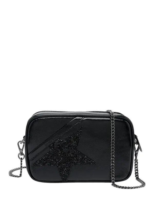 GOLDEN GOOSE Mini Star Crossbody Bag - Black