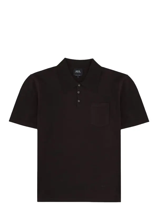 A.p.c. Polo Con Taschino - Brown