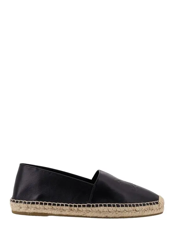 Celine Leather Espadrilles With Triomphe Detail - Multicolor