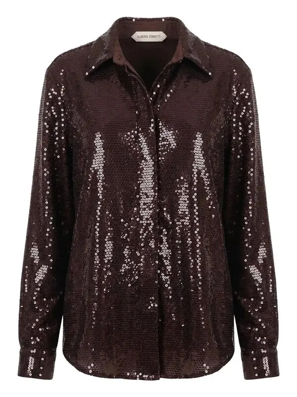 Alberta Ferretti Sequins Shirt - Multicolor