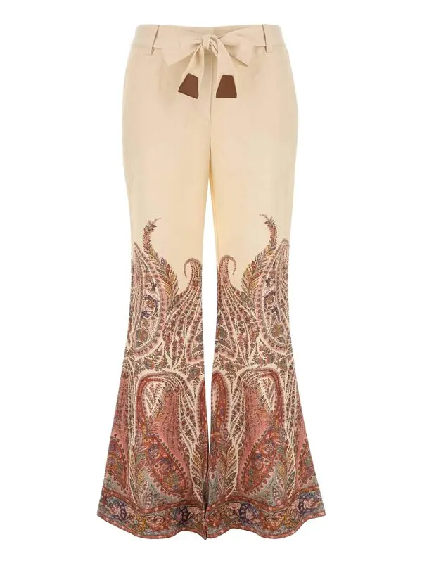 Zimmermann Printed Linen Rhiannon Pant - Multicolor